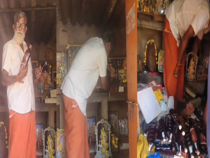 നെയ്യാറ്റിന്‍കര കുടുംബക്ഷേത്രത്തില്‍ ഒളിപ്പിച്ച 30 ലിറ്റര്‍ മദ്യവുമായി ...